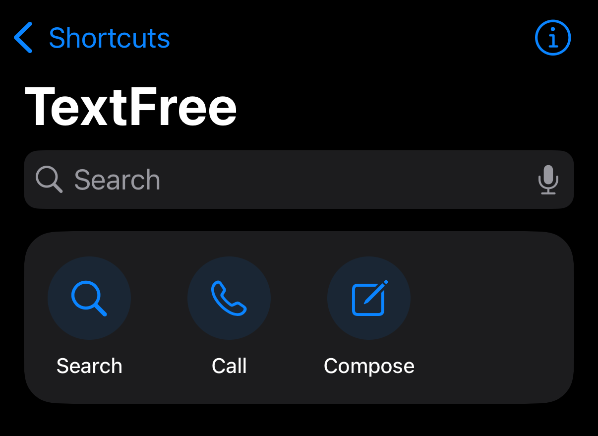 Using TextFree with Siri, Spotlight and Shortcuts (iOS only) – TextFree ...