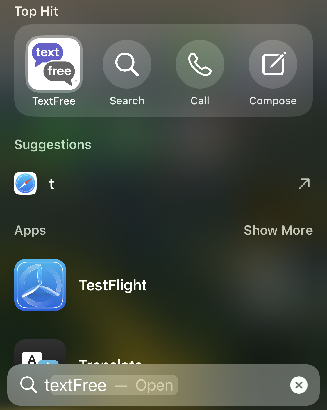 Using TextFree with Siri, Spotlight and Shortcuts (iOS only) – TextFree Support