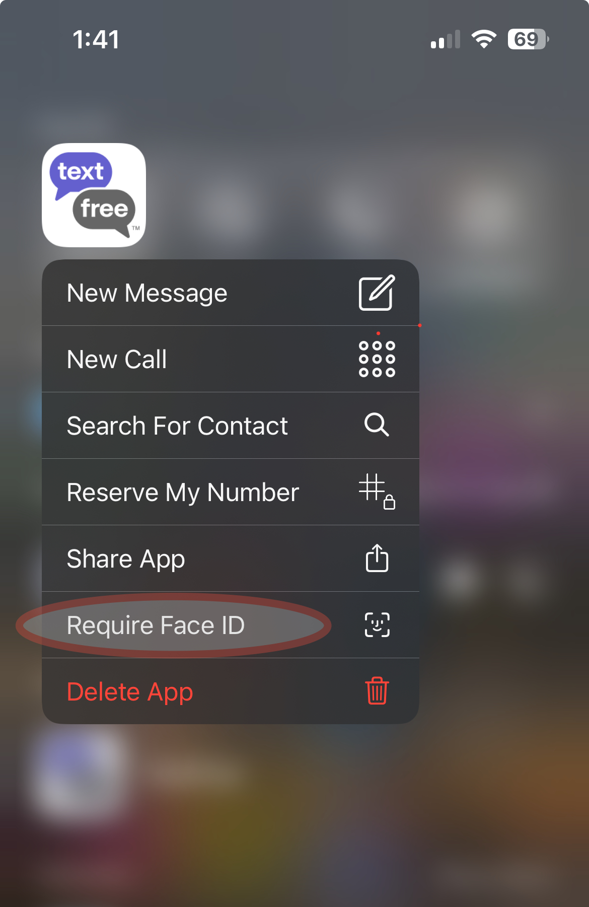 (iOS) How to enable Face ID – TextFree Support